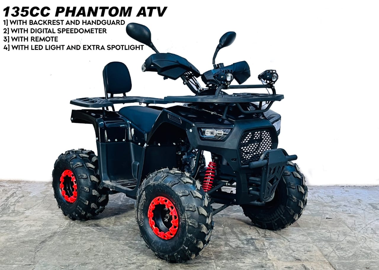 Buy Black Phantom ATV 135cc | ATV Bike India