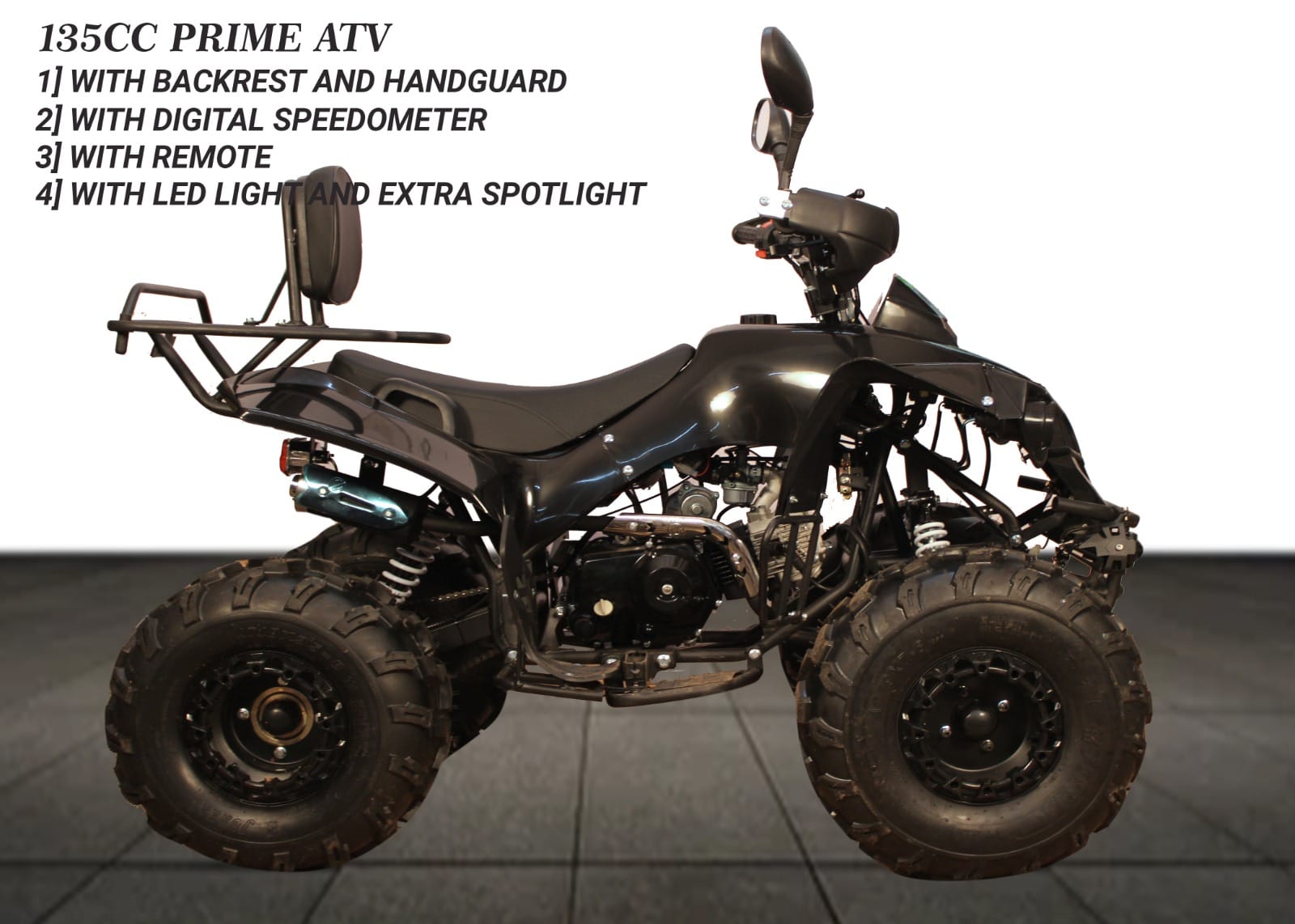 Black Prime ATV 135cc | ATV Bike India