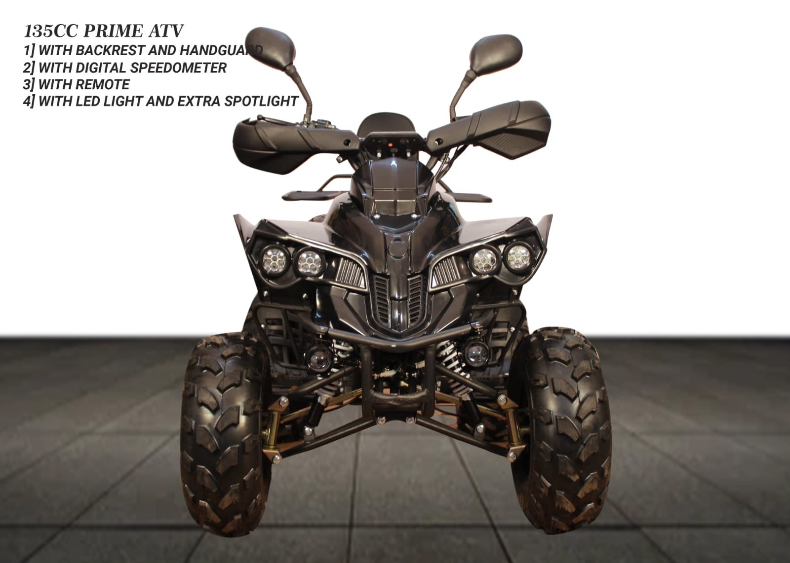 Black Prime ATV 135cc | ATV Bike India