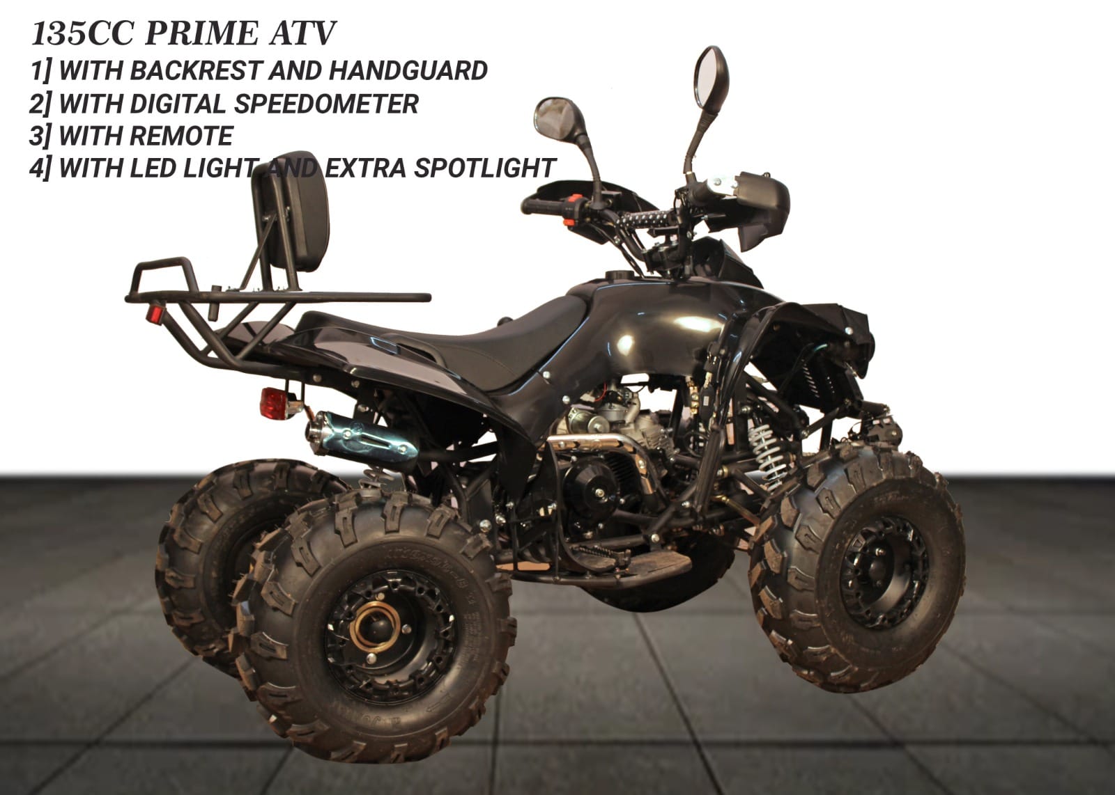 Black Prime ATV 135cc | ATV Bike India