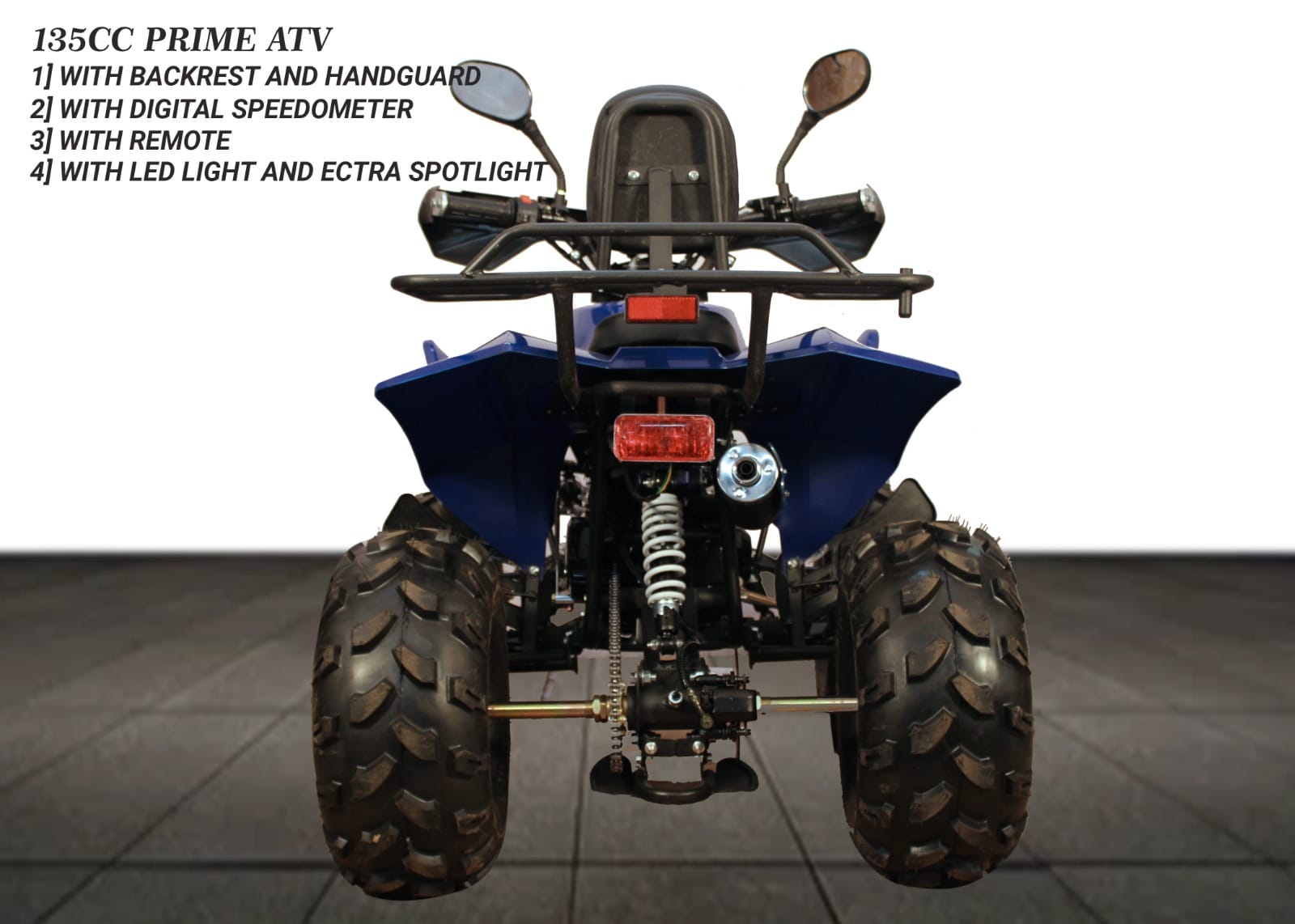 Buy Blue Prime ATV Bike 135cc | ATV Bike India