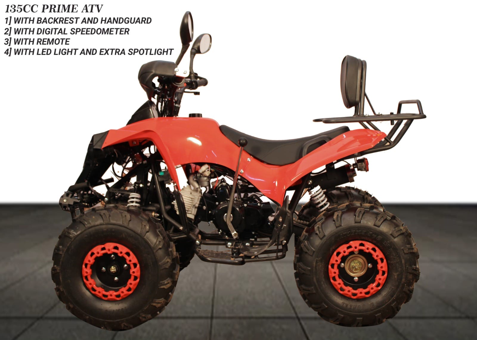 Get Red Prime ATV 135cc | Best ATV Bike Price in India