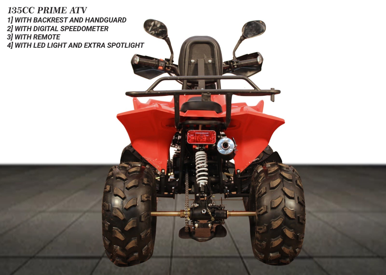 Get Red Prime ATV 135cc | Best ATV Bike Price in India