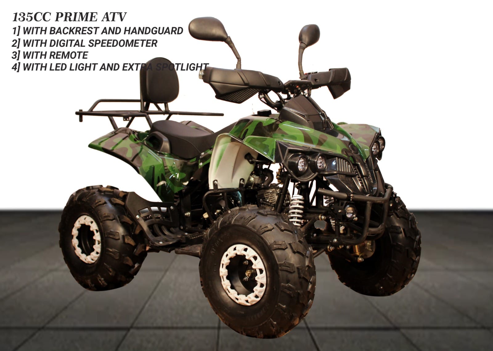 135cc Red Prime Atv - ATV Bike