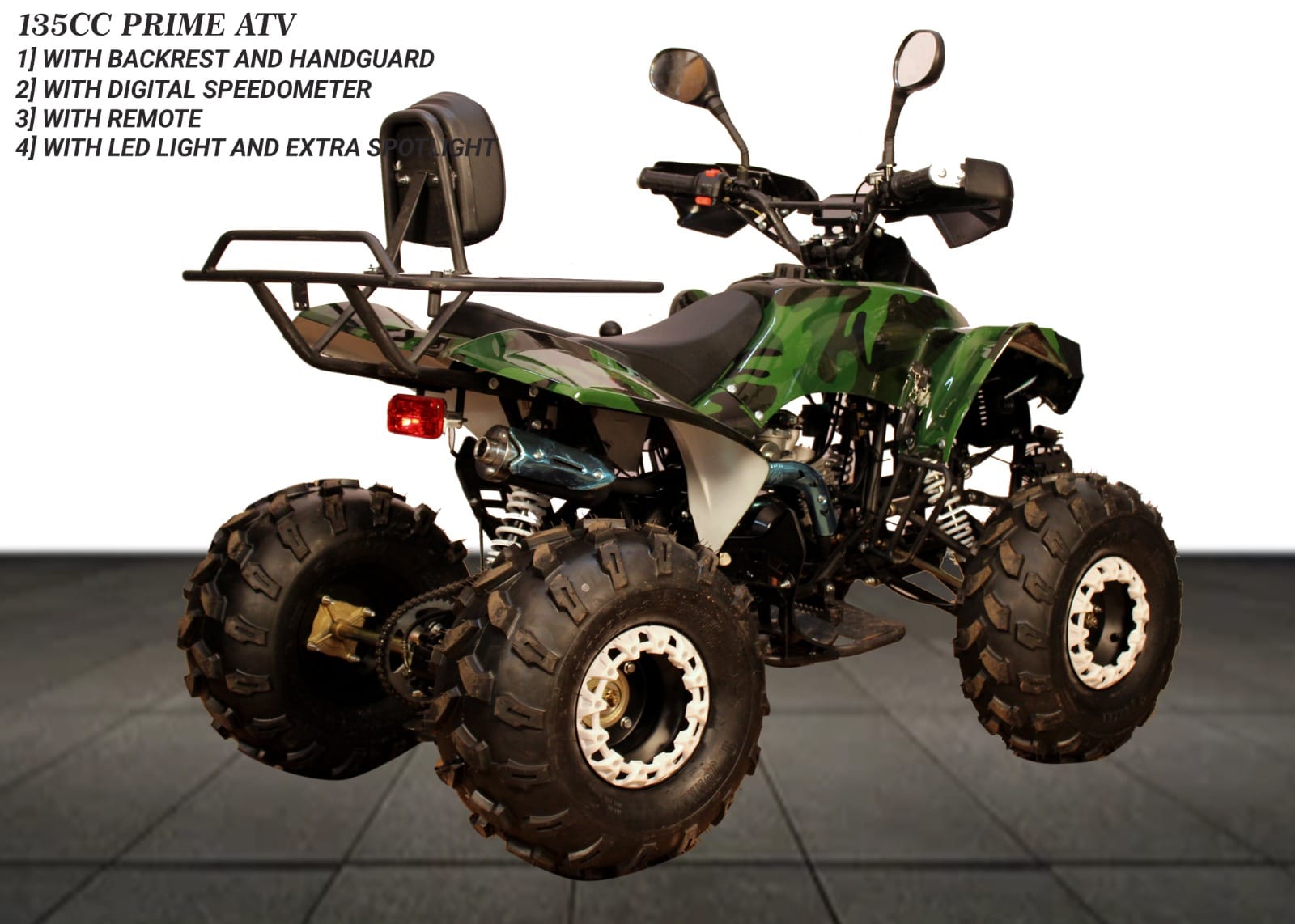 135cc Red Prime Atv - ATV Bike