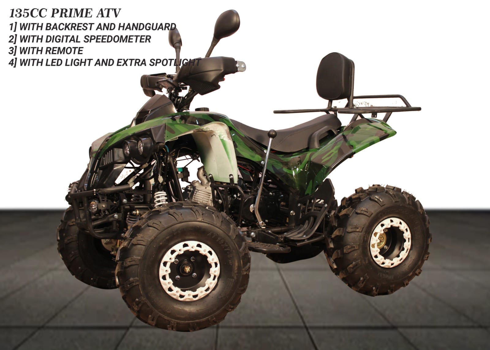 135cc Red Prime Atv - ATV Bike