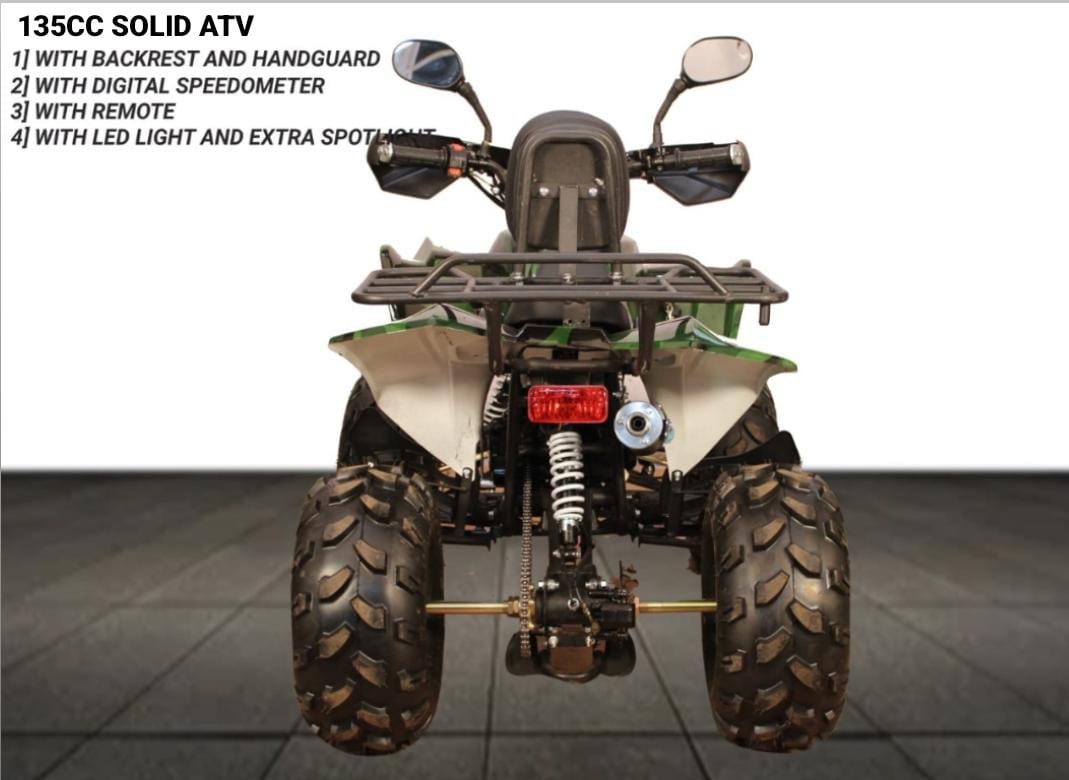 Buy Military Green Solid ATV 135cc | ATV Bike India