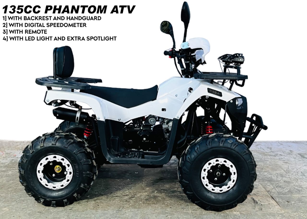135cc White Phantom atv - ATV Bike