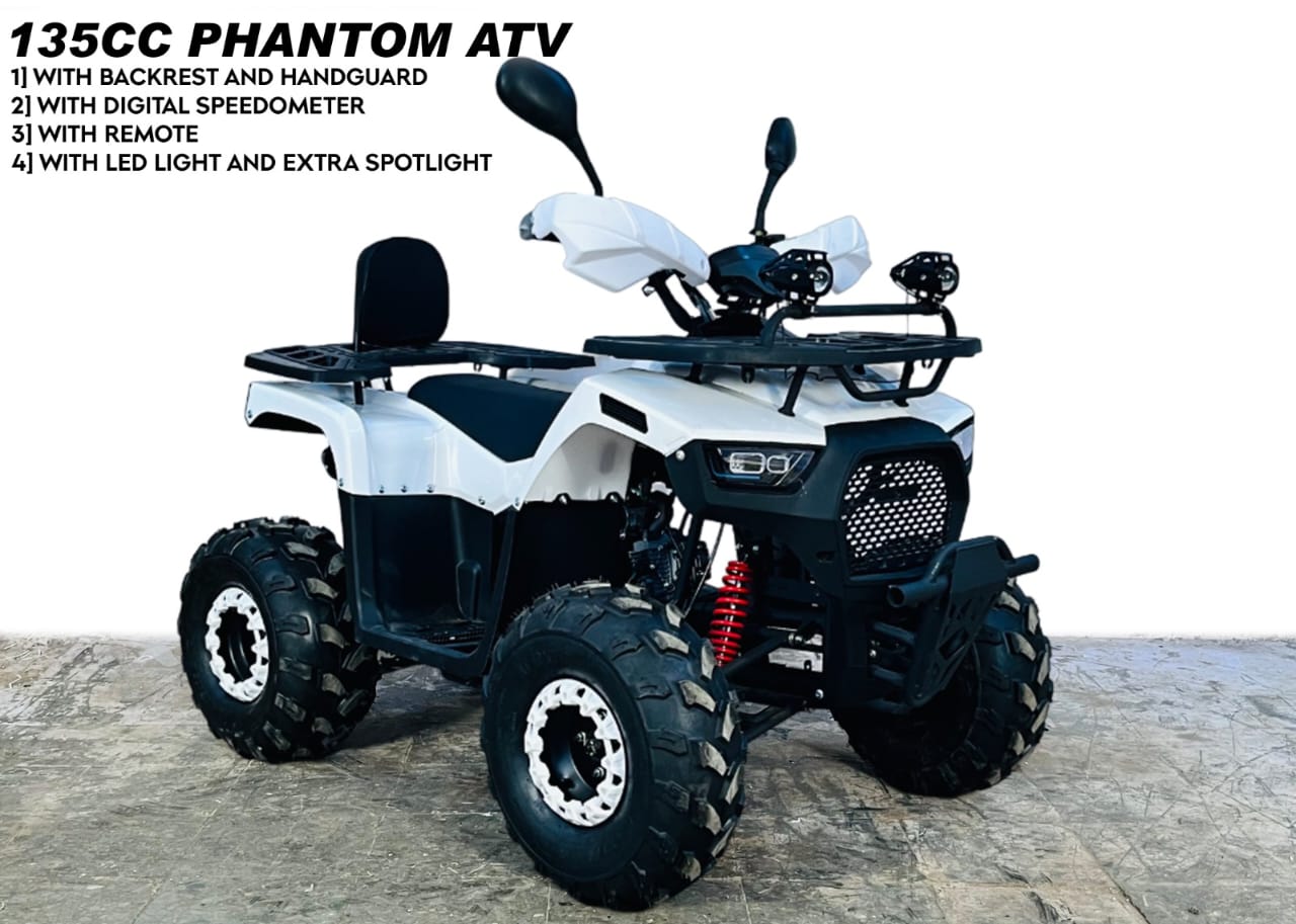 135cc White Phantom atv - ATV Bike