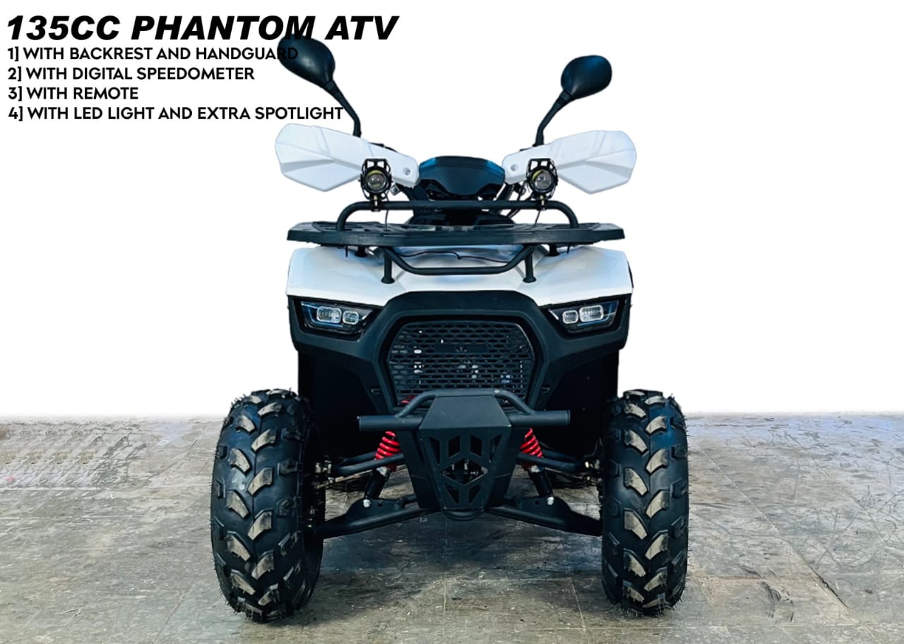 135cc White Phantom atv - ATV Bike