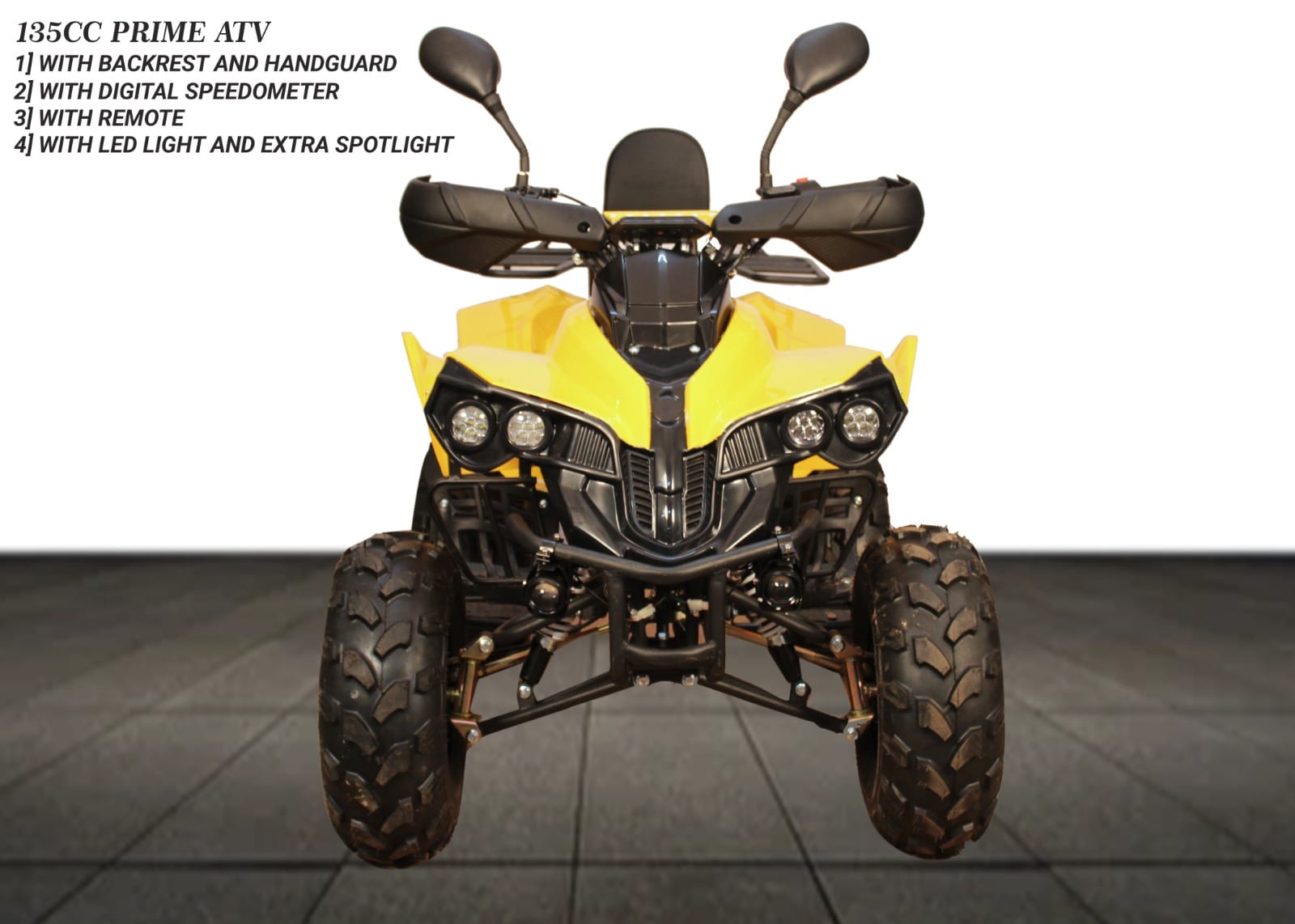 135cc Yellow Prime Atv - ATV Bike