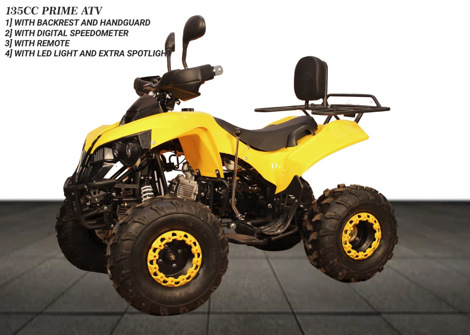 135cc Yellow Prime Atv - ATV Bike