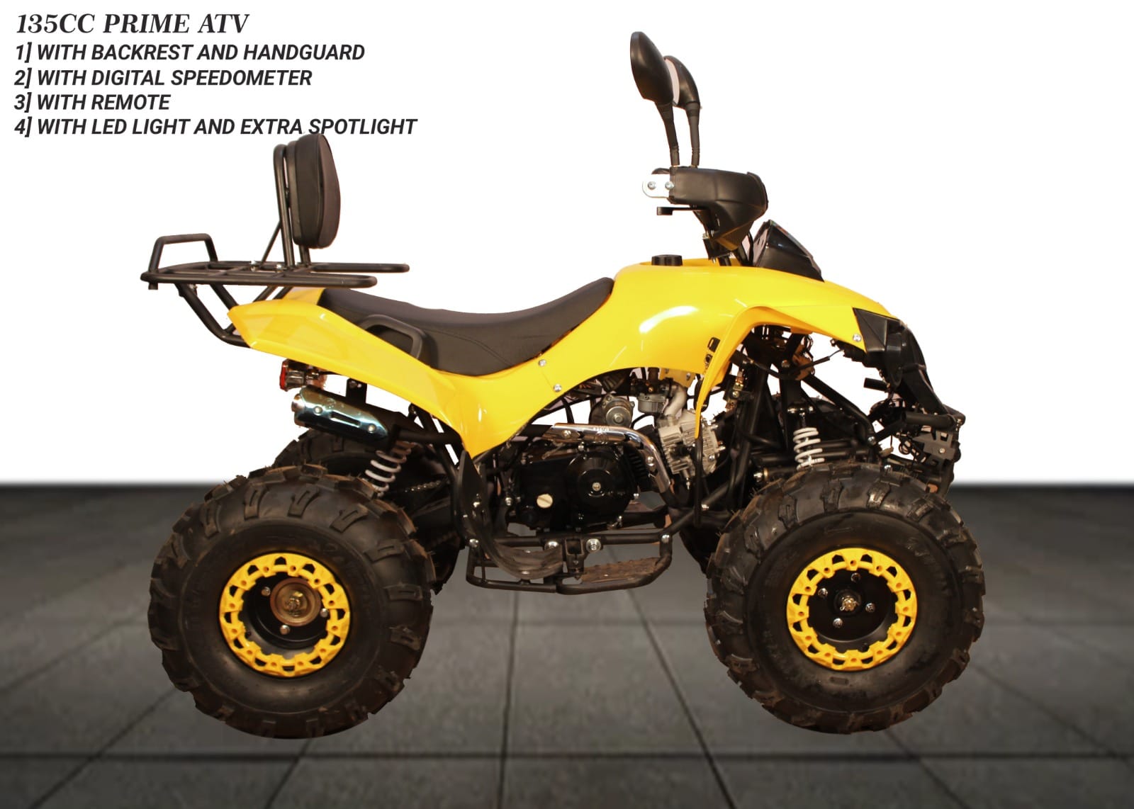 135cc Yellow Prime Atv - ATV Bike