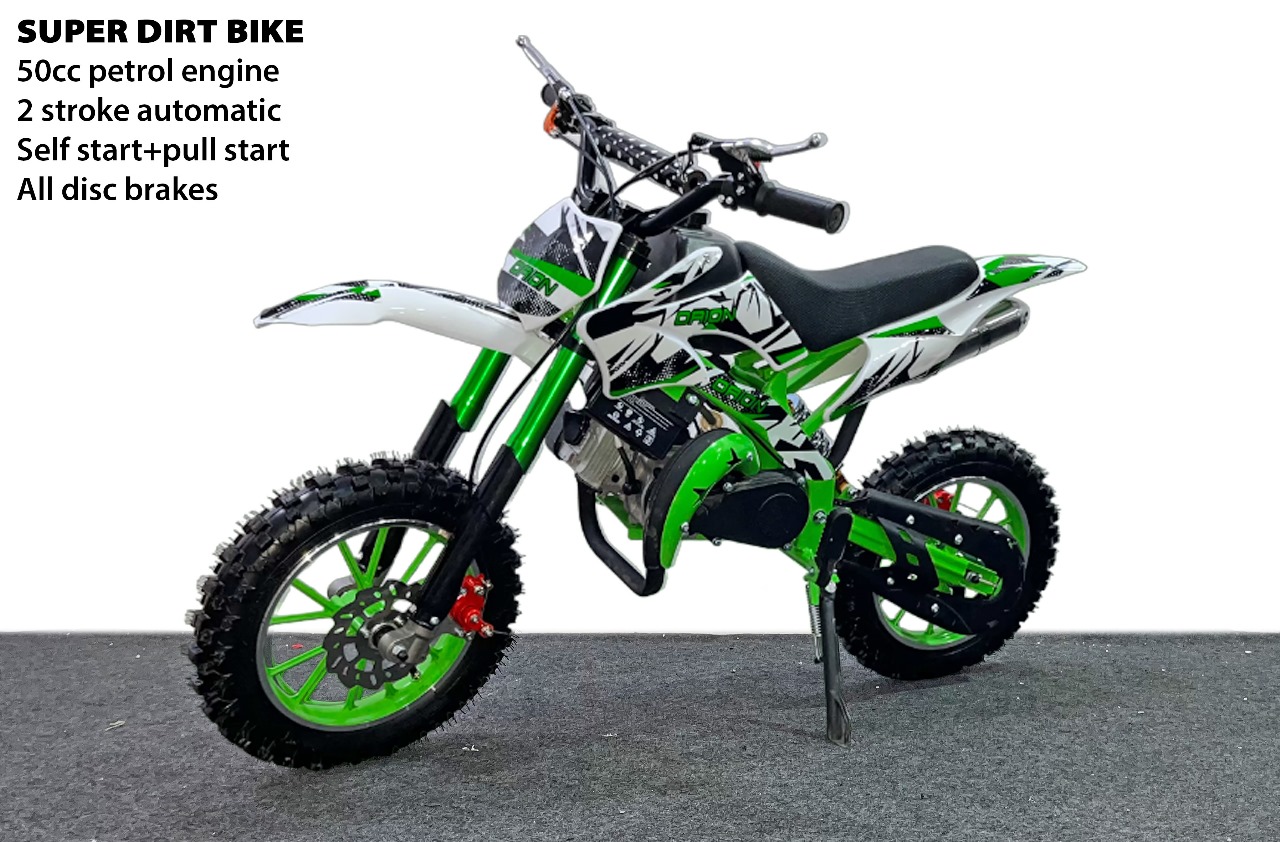 49cc Super Dirt Bike (Green) - ATV Bike