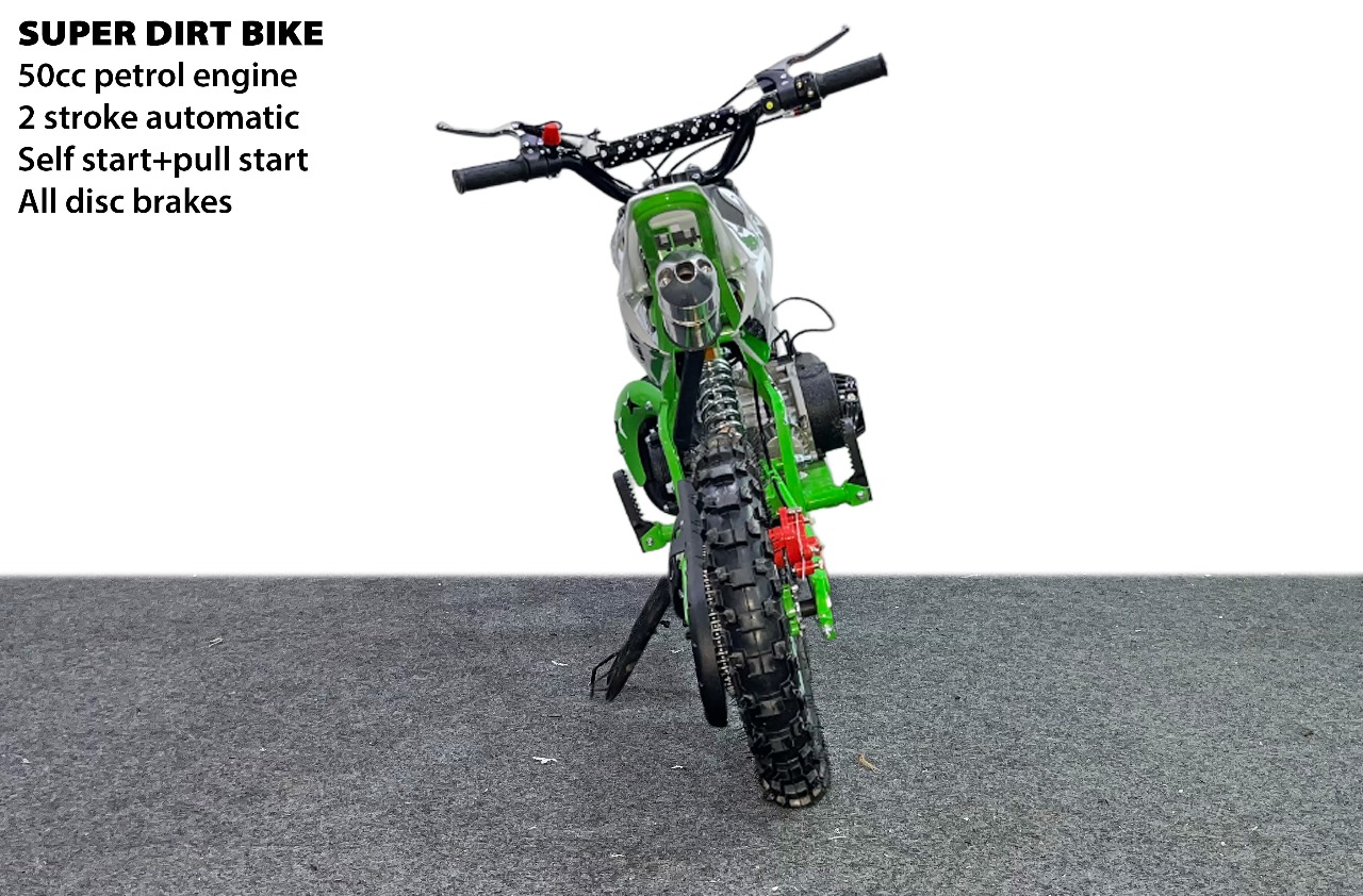 49cc Super Dirt Bike (Green) - ATV Bike