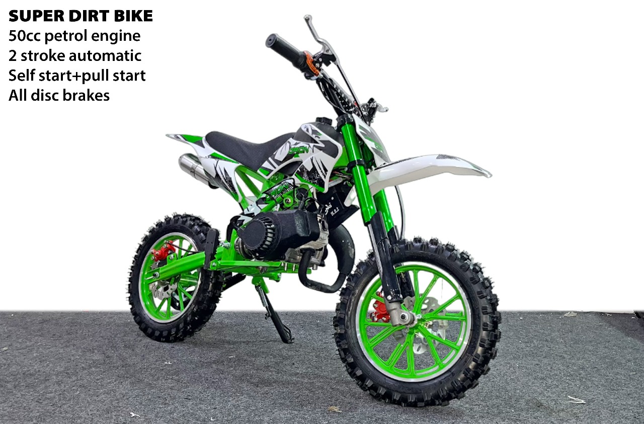 49cc Super Dirt Bike (Green) - ATV Bike