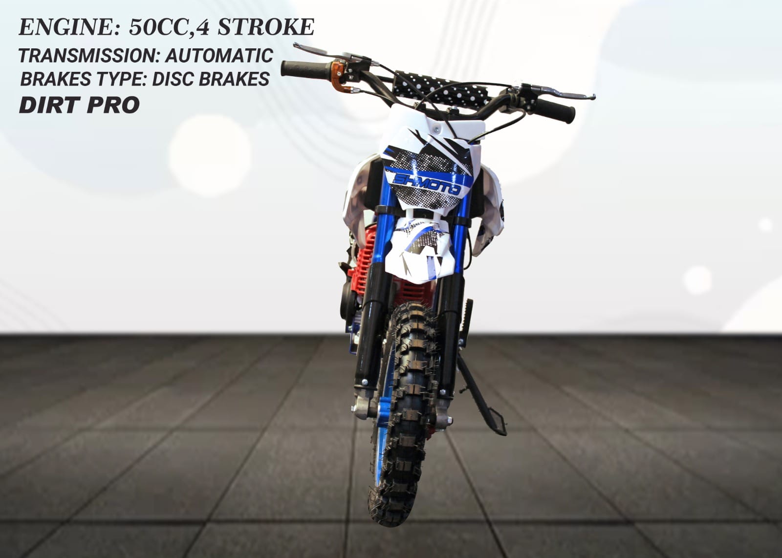50cc Dirt Bike Pro (Blue) - ATV Bike