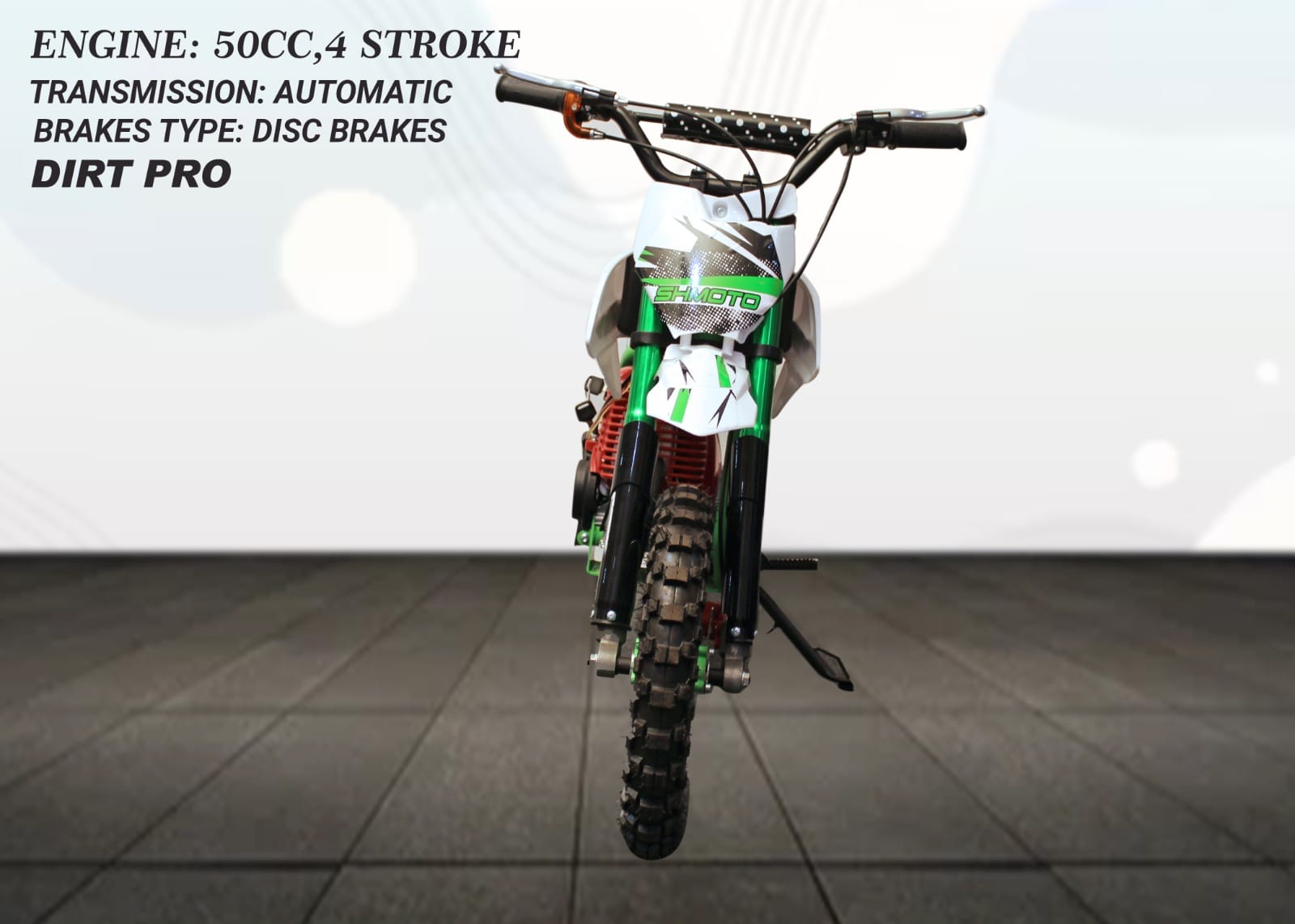 Pro Dirt Bike 50cc (Green) - ATV Bike