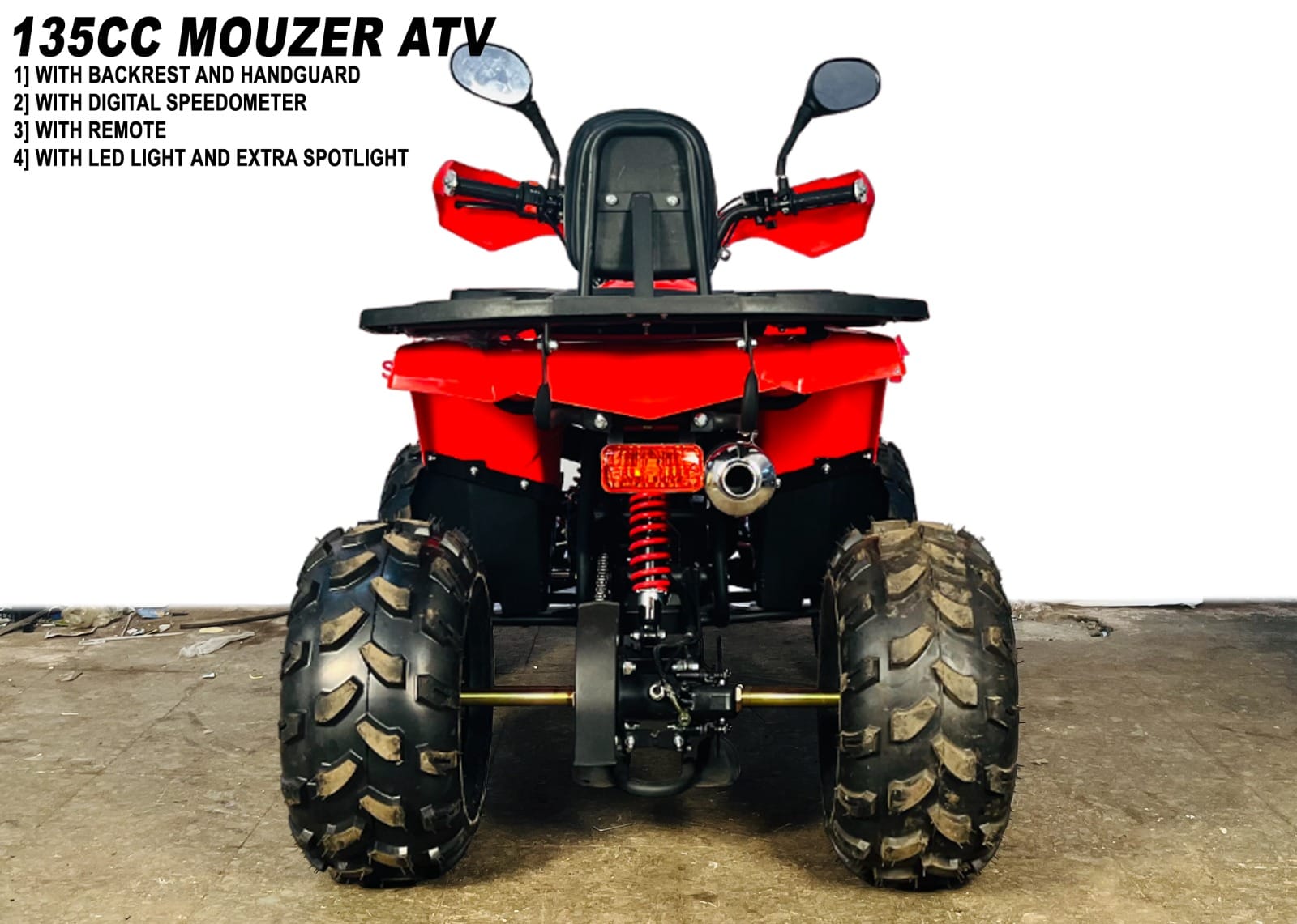 Red Mouzer Atv 135cc - ATV Bike