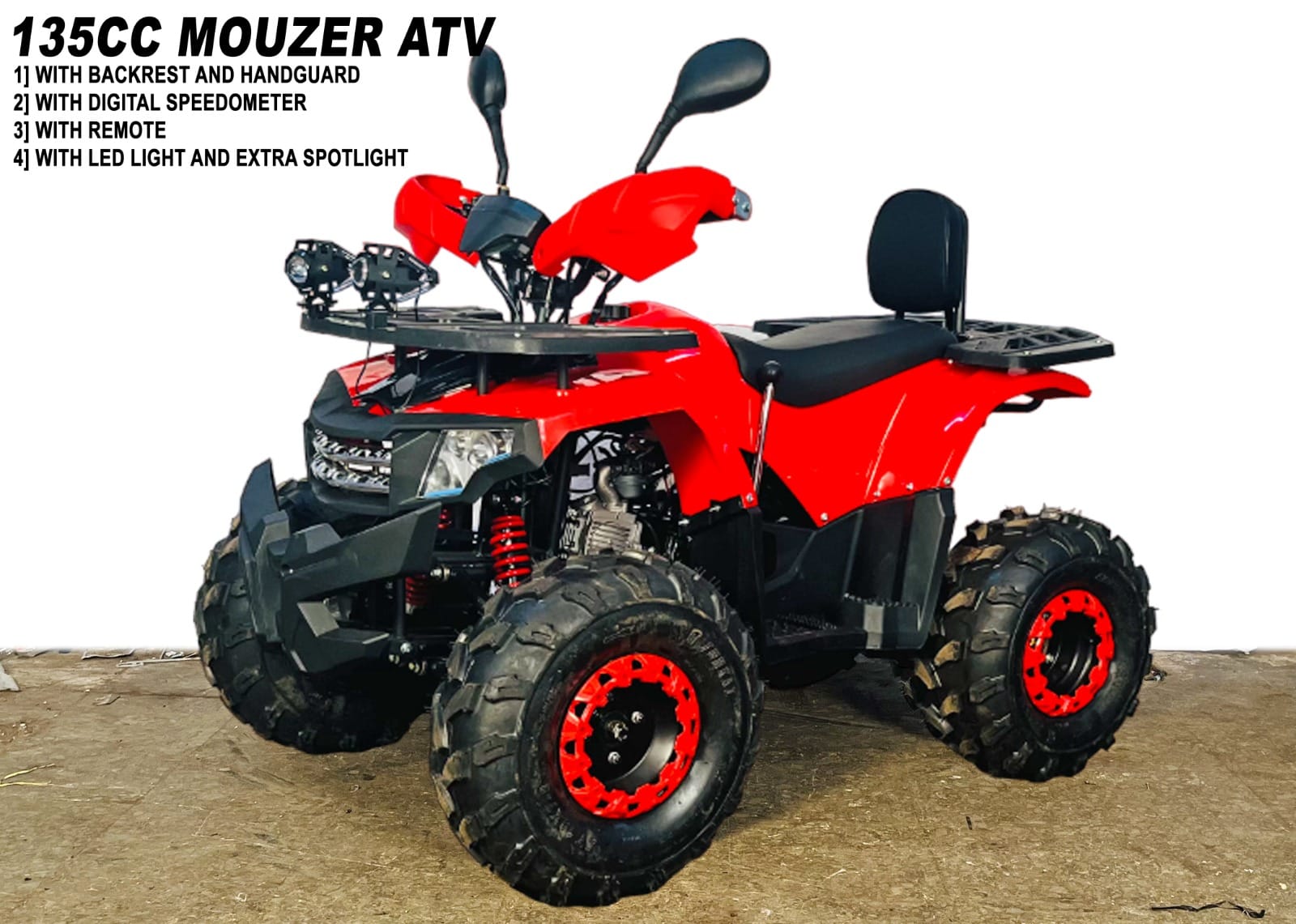 Red Mouzer Atv 135cc - ATV Bike