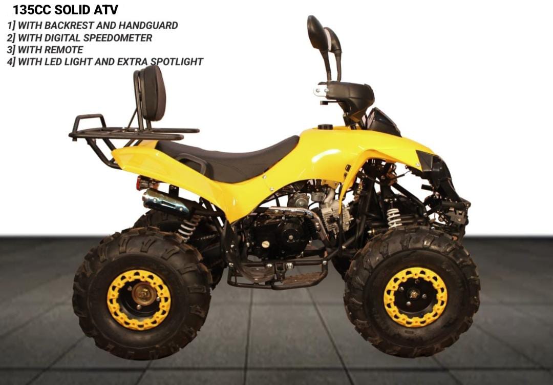 Solid Atv 135cc (Yellow) - ATV Bike