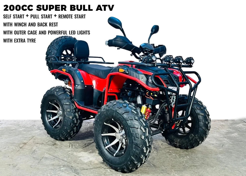 Super Bull Atv 200cc Red - ATV Bike