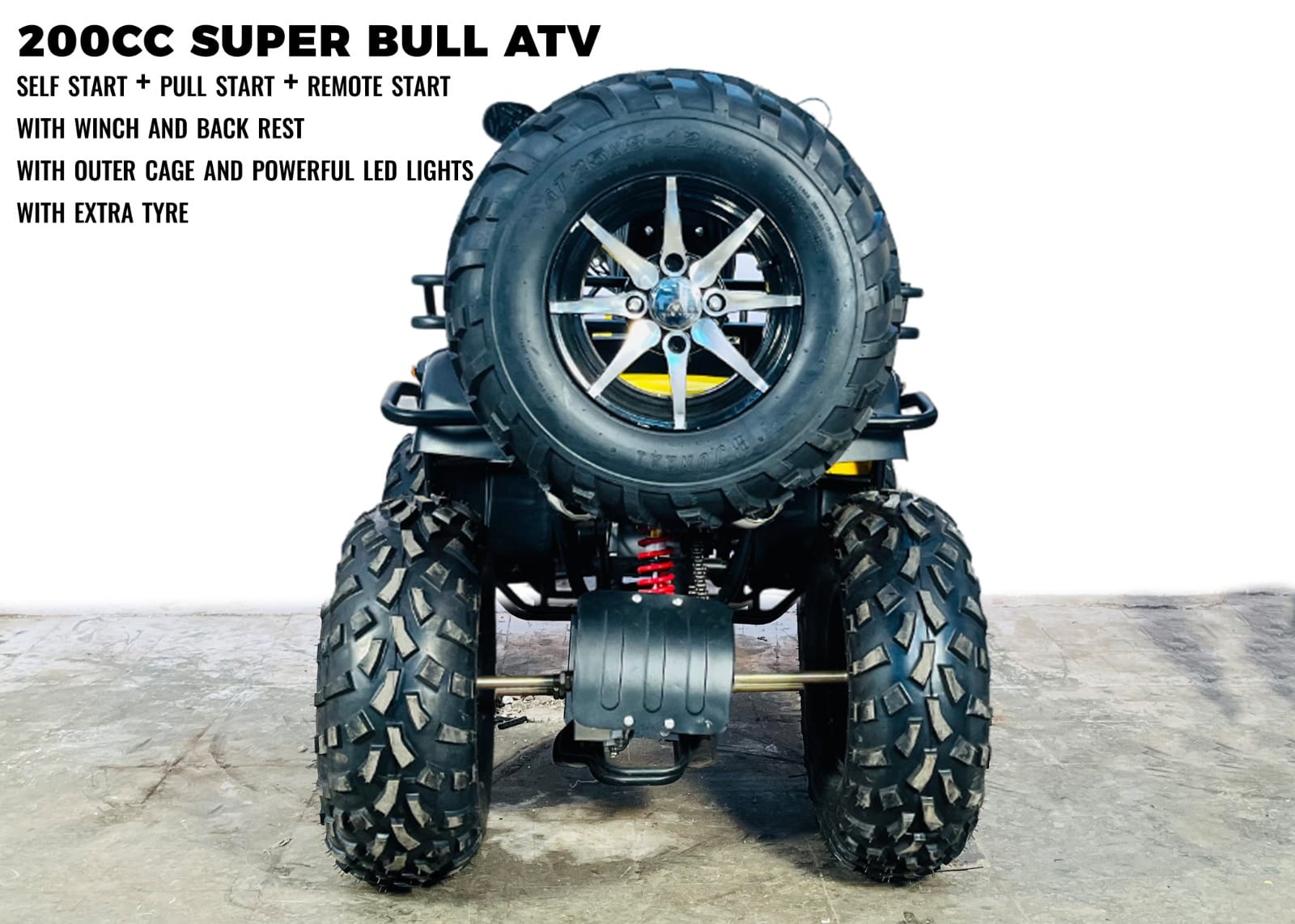 Super Bull Atv 200cc Yellow - ATV Bike