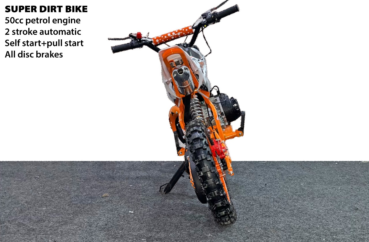 Super Dirt Bike 49cc (Orange) - ATV Bike