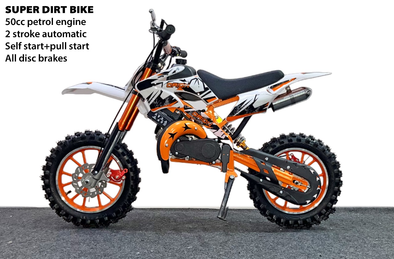 Super Dirt Bike 49cc (Orange) - ATV Bike